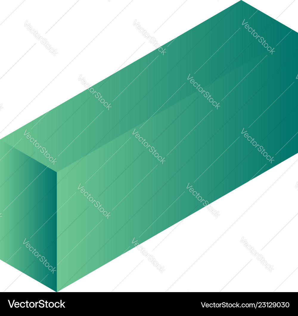 Green carton package icon isometric style Vector Image