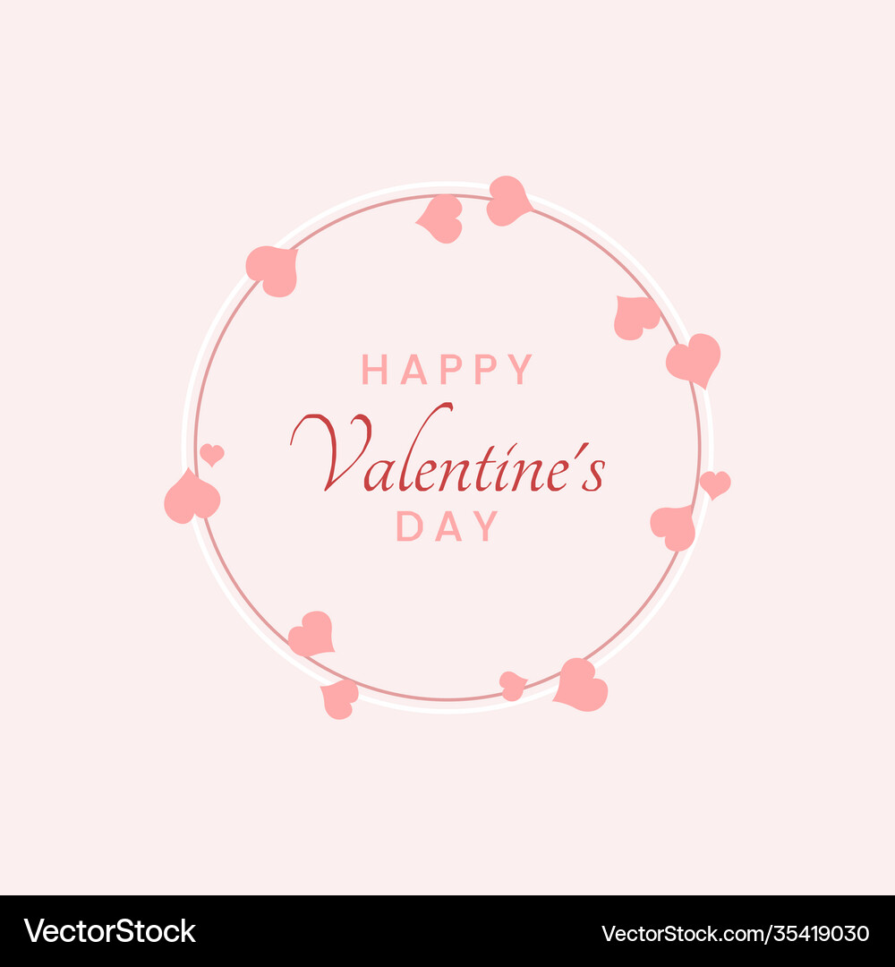 Hearts frames valentines day Royalty Free Vector Image