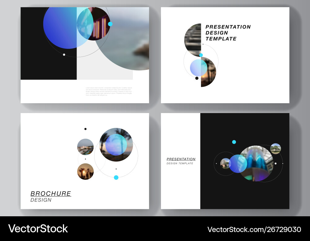Minimalistic layout presentation Royalty Free Vector Image