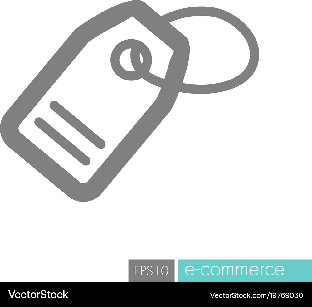 Tag icon price label symbol Royalty Free Vector Image