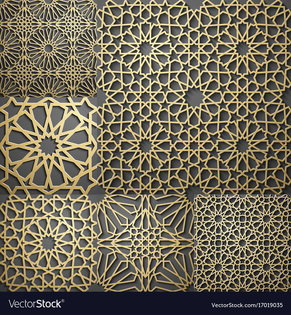 Islamic pattern seamless arabic geometric Vector Image