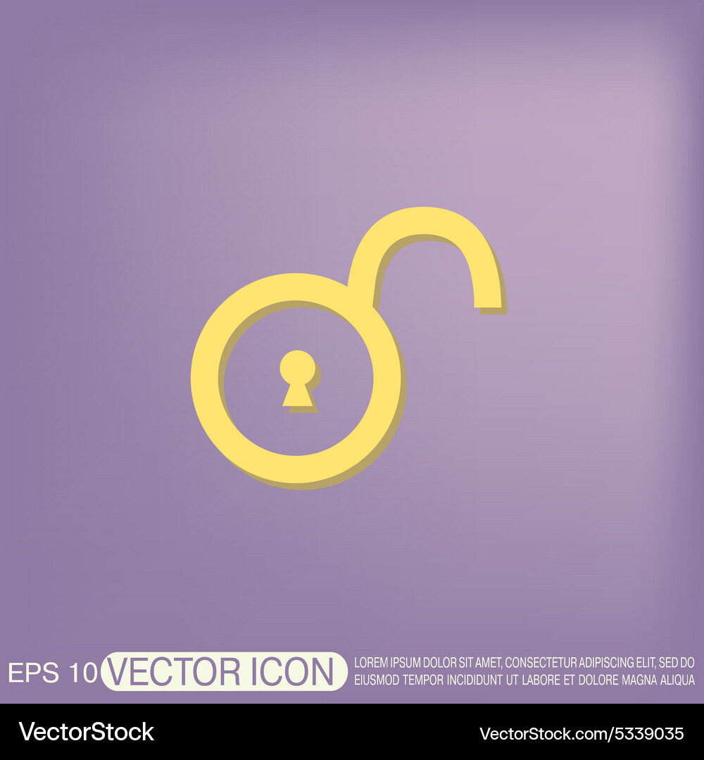 Padlock icon Royalty Free Vector Image - VectorStock