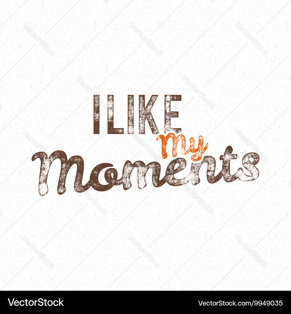 Retro poster with old text - i like my Royalty Free Vector