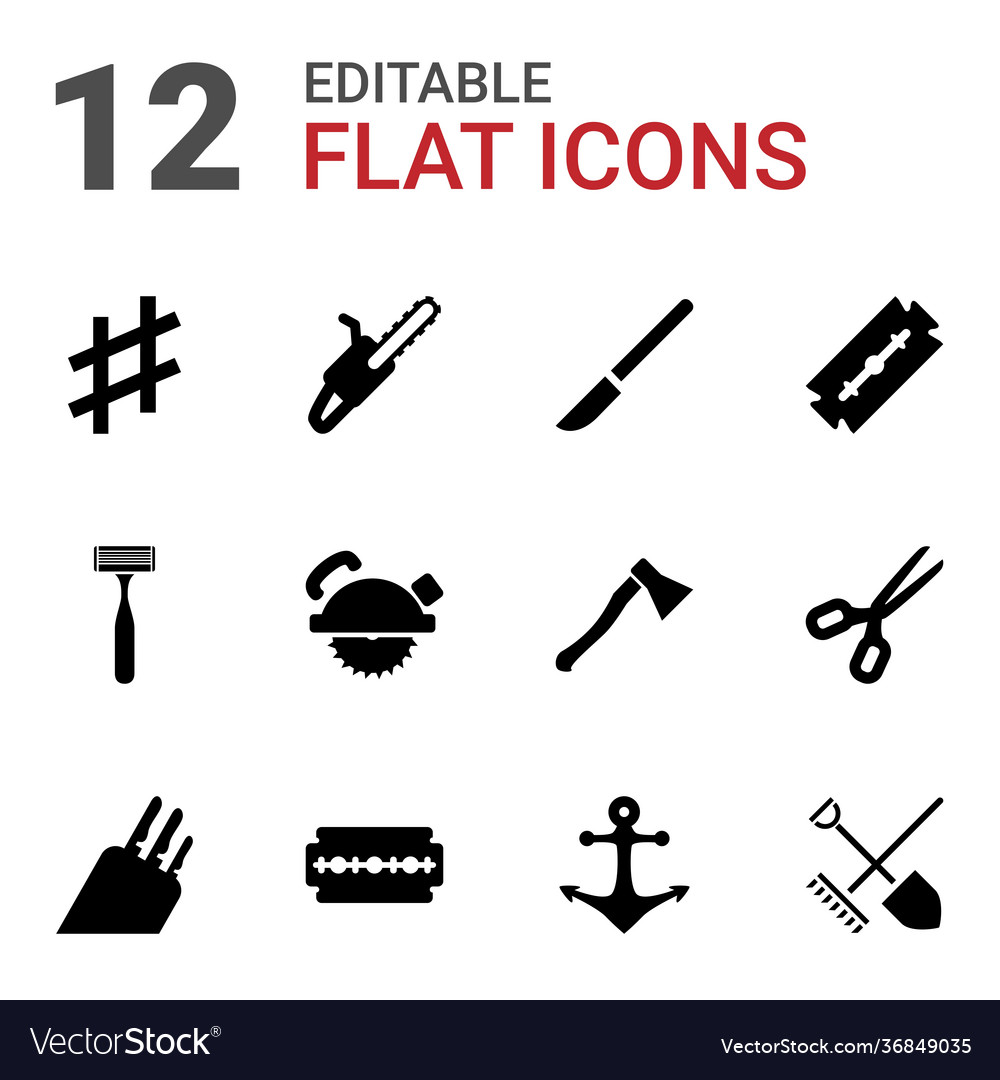 Sharp icons Royalty Free Vector Image - VectorStock