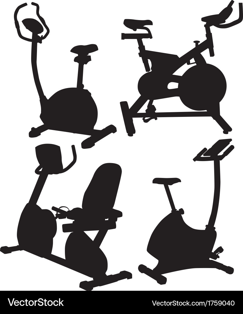 Fitness bike Royalty Free Vector Image - VectorStock
