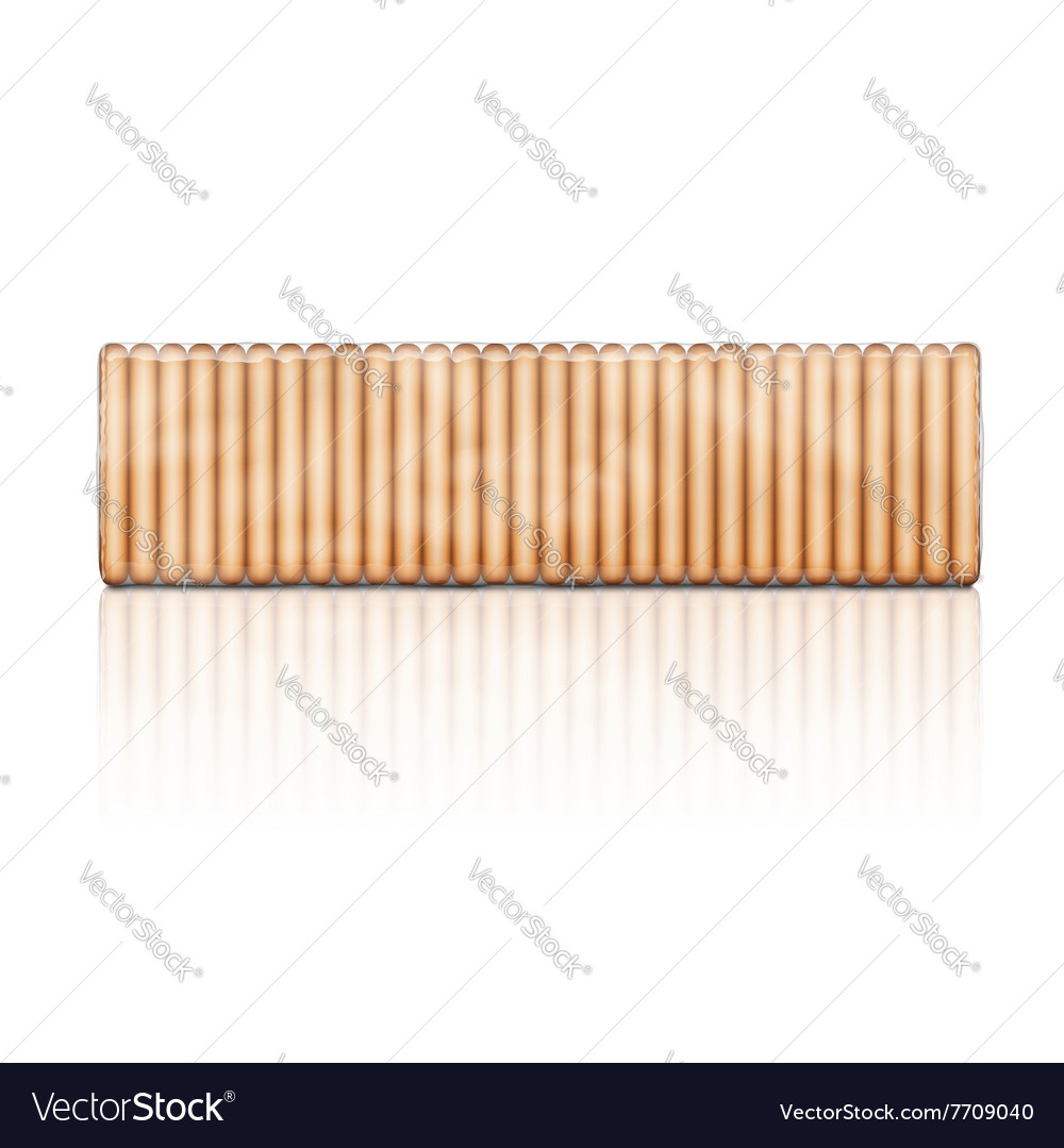 Pack square biscuits Royalty Free Vector Image