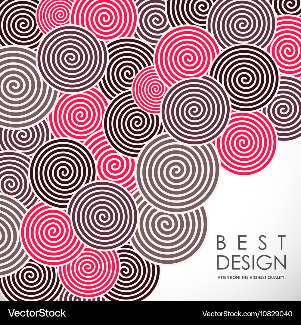 Spiral abstract background Royalty Free Vector Image