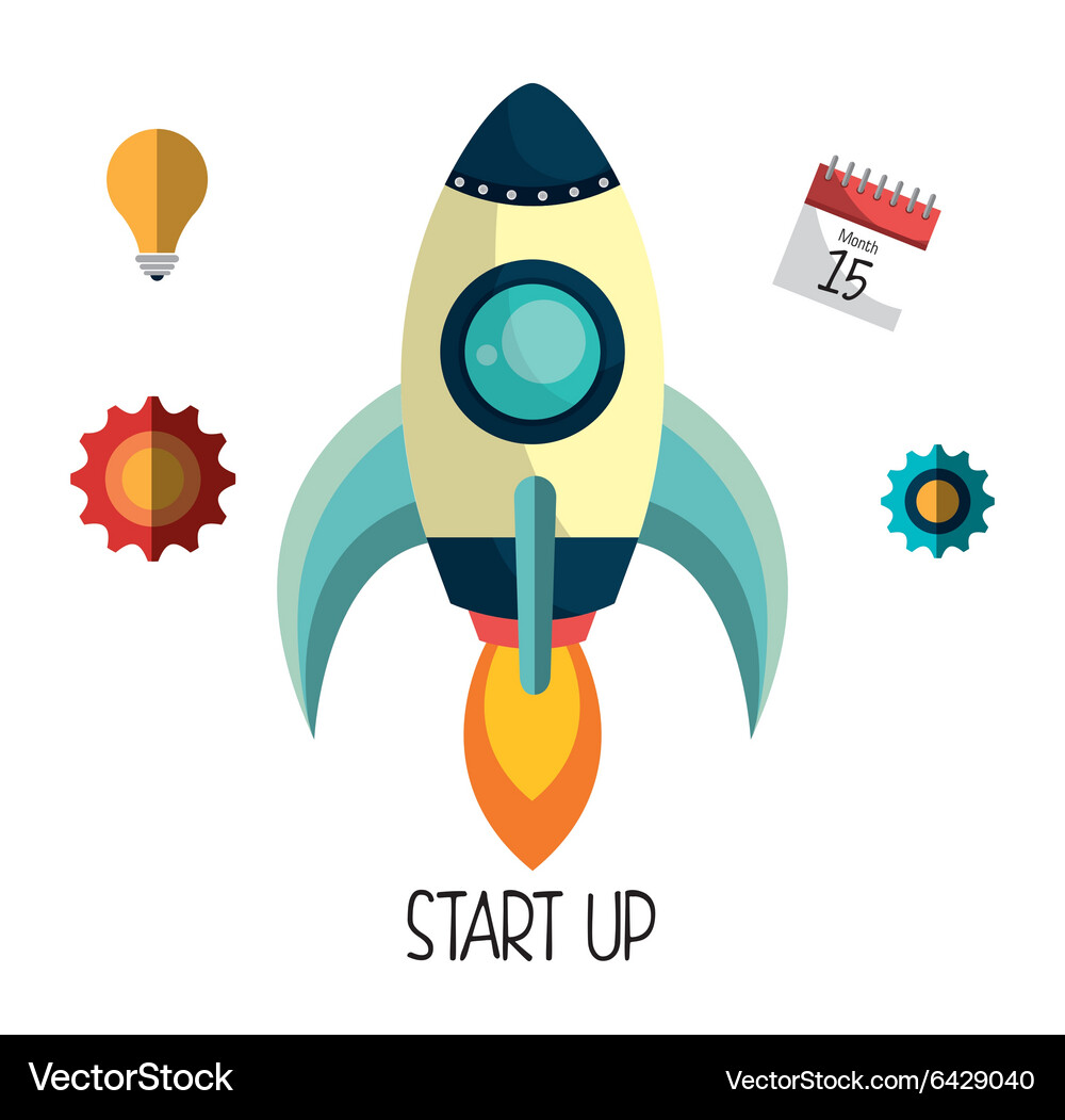 Start up business company Royalty Free Vector Image
