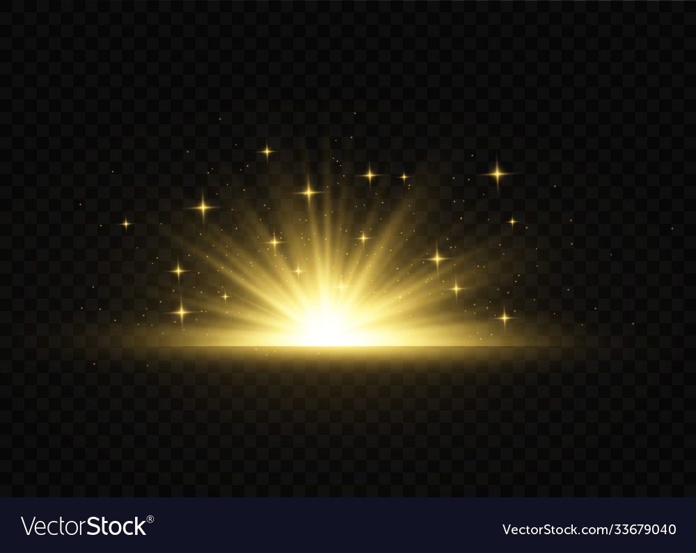 Sun ray light Royalty Free Vector Image - VectorStock