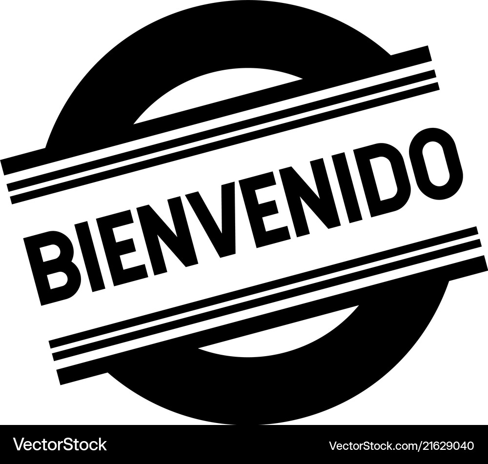 Welcome stamp on white Royalty Free Vector Image