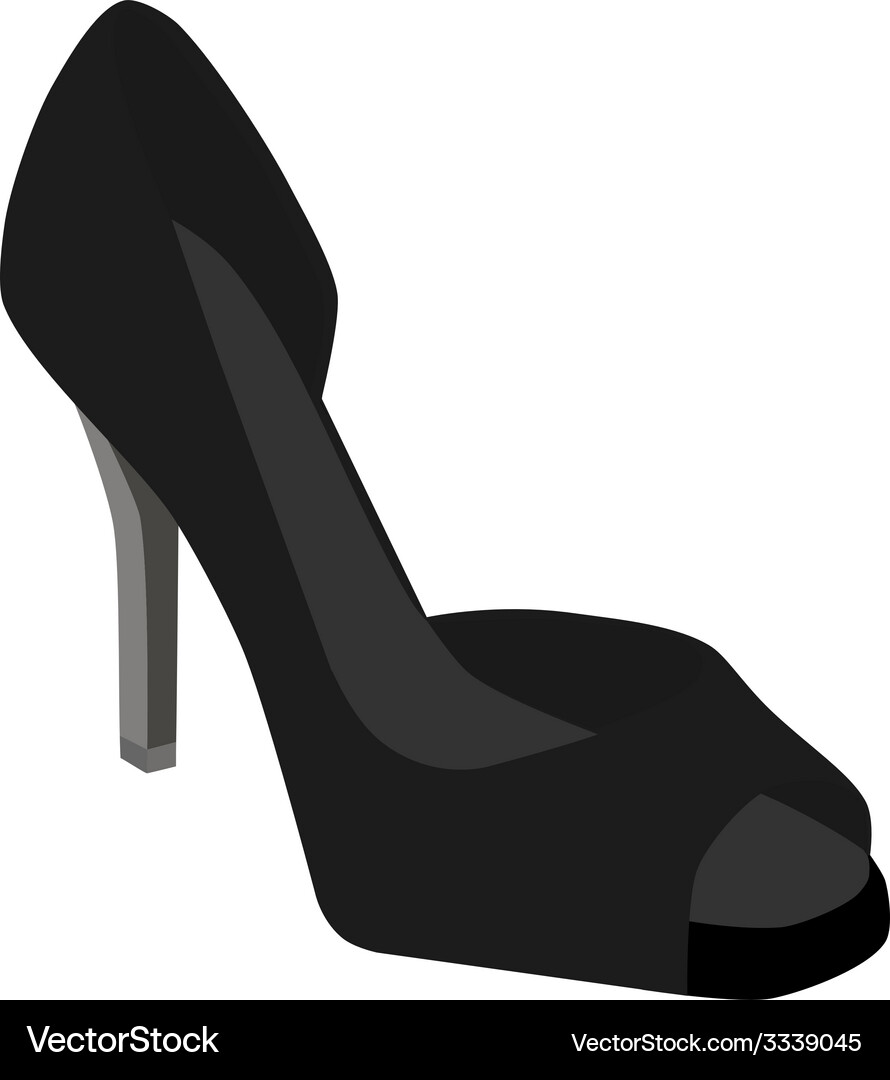 Black woman shoes Royalty Free Vector Image - VectorStock