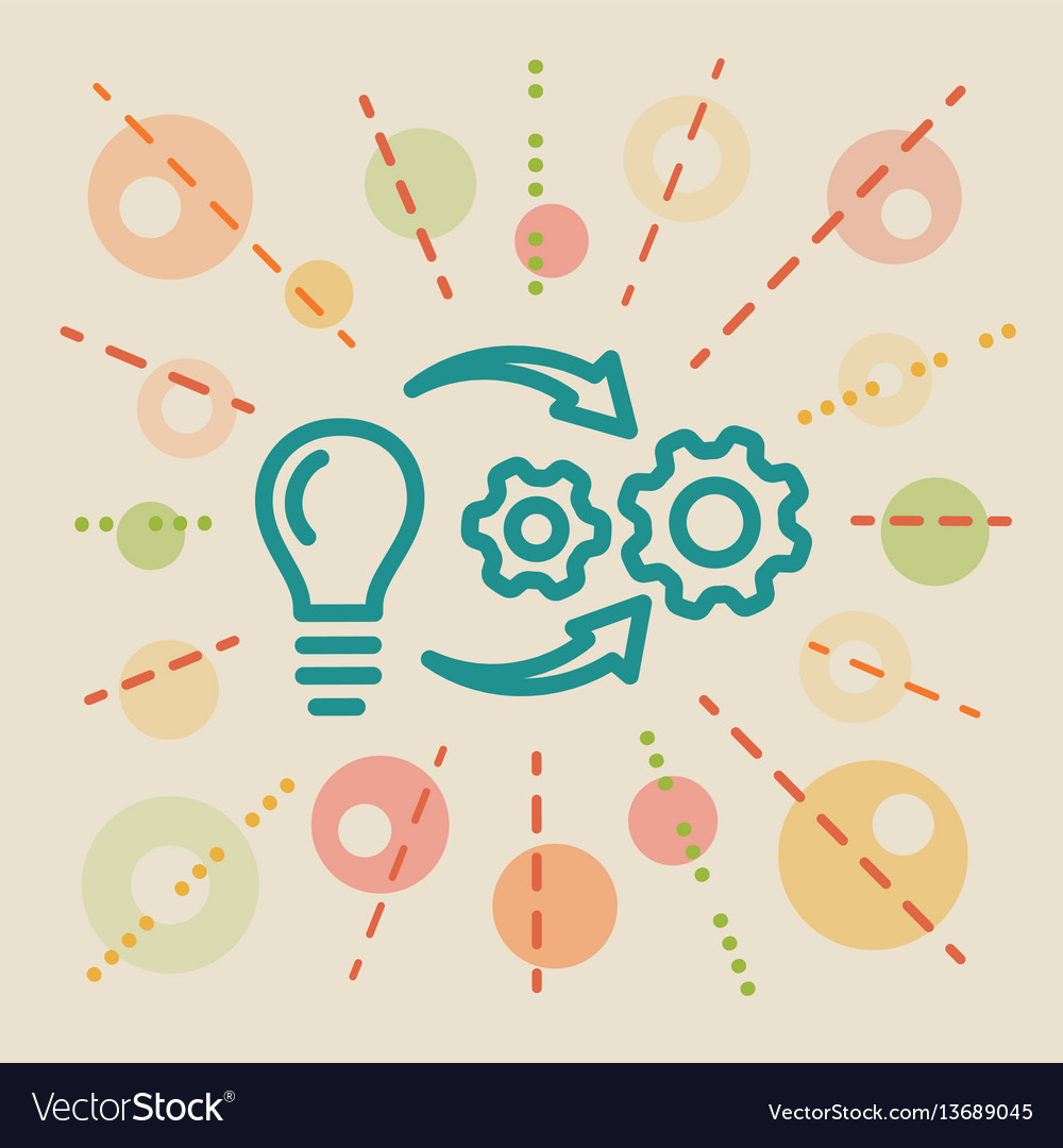 Implementation concept business Royalty Free Vector Image