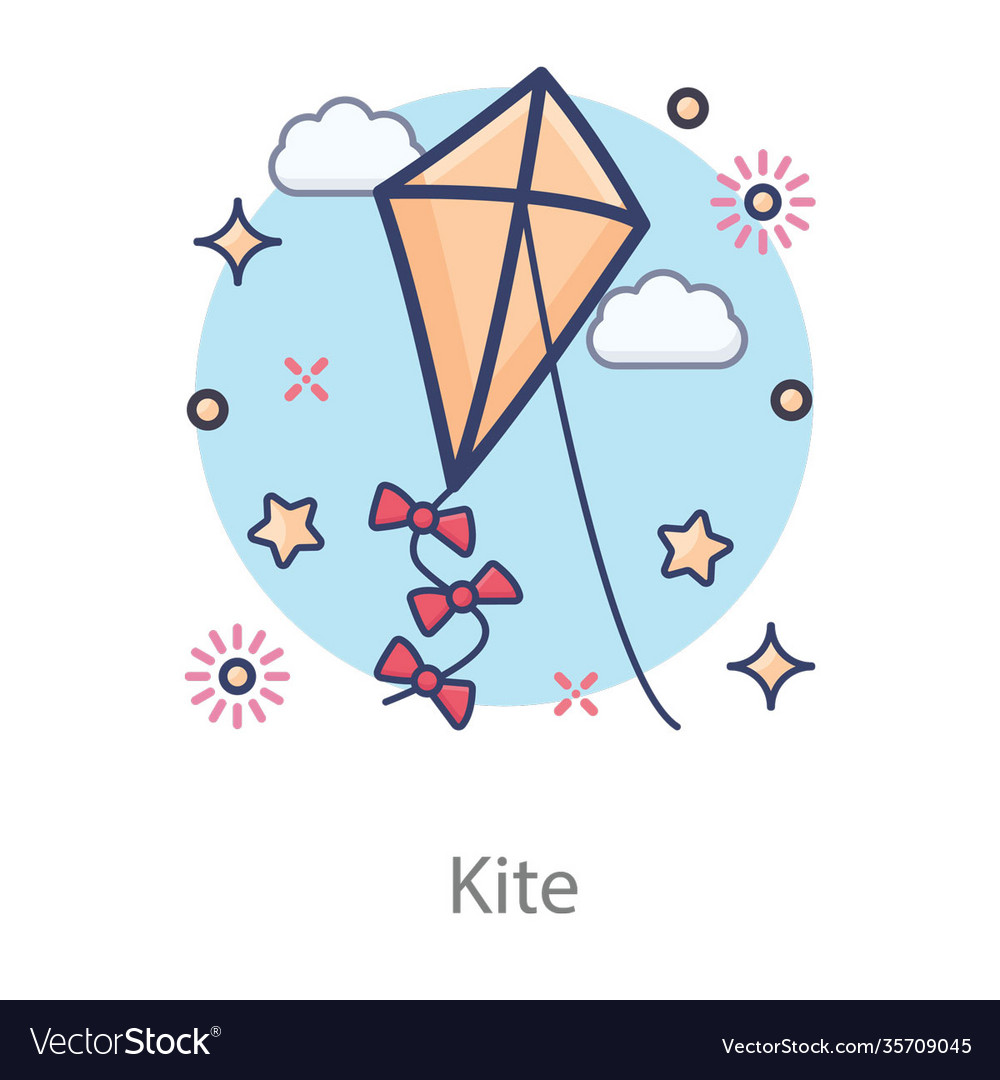 Kite Royalty Free Vector Image - VectorStock