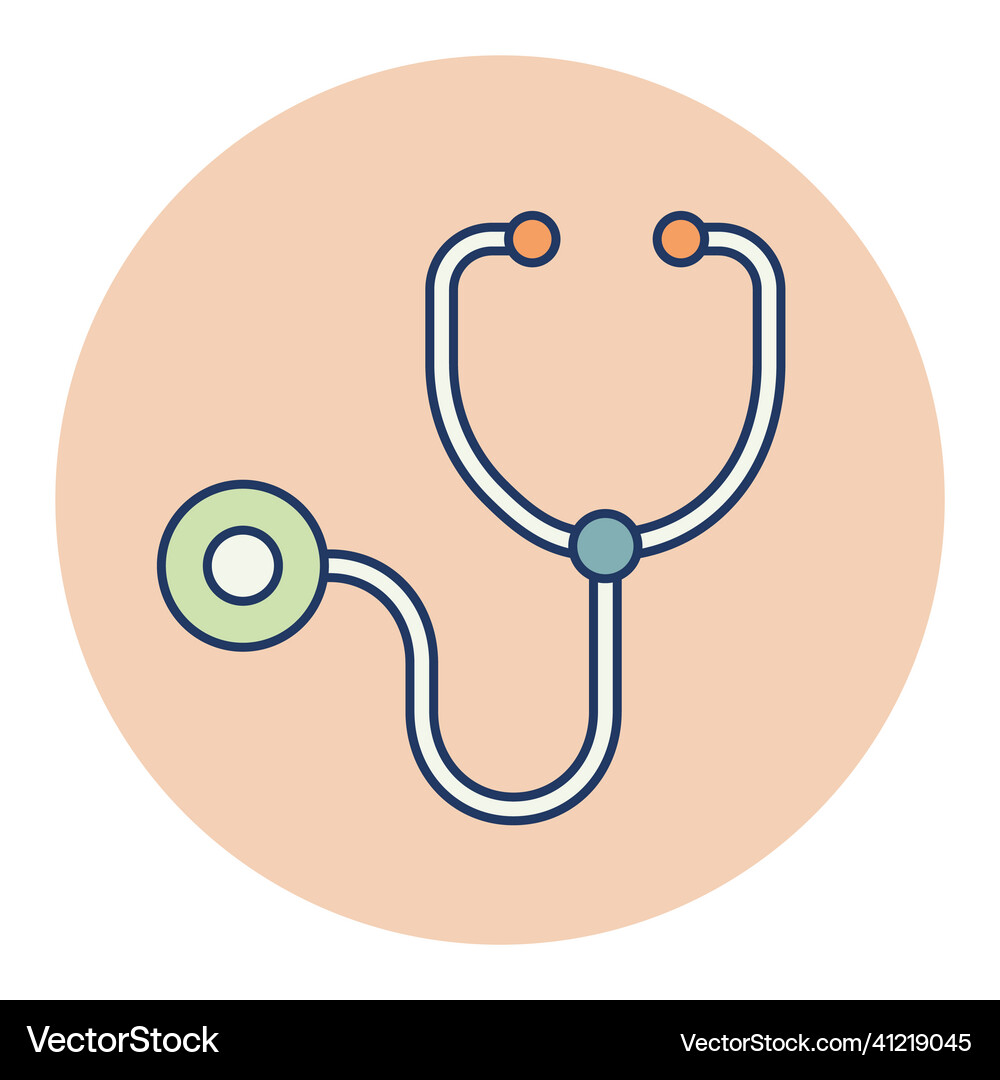 Medical stethoscope icon sign Royalty Free Vector Image