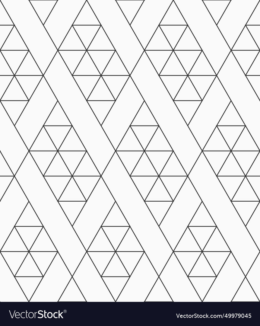 Seamless outline pattern Royalty Free Vector Image