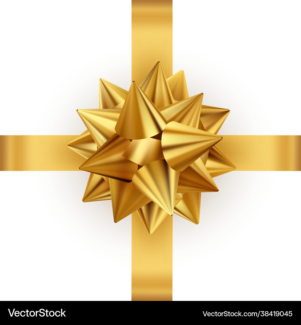 Shiny color satin ribbon on white background Vector Image