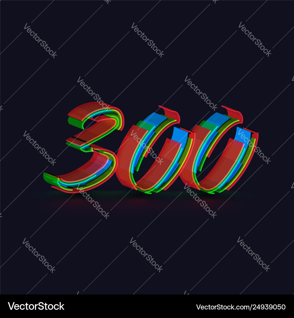3d colorful character from a fontset Royalty Free Vector