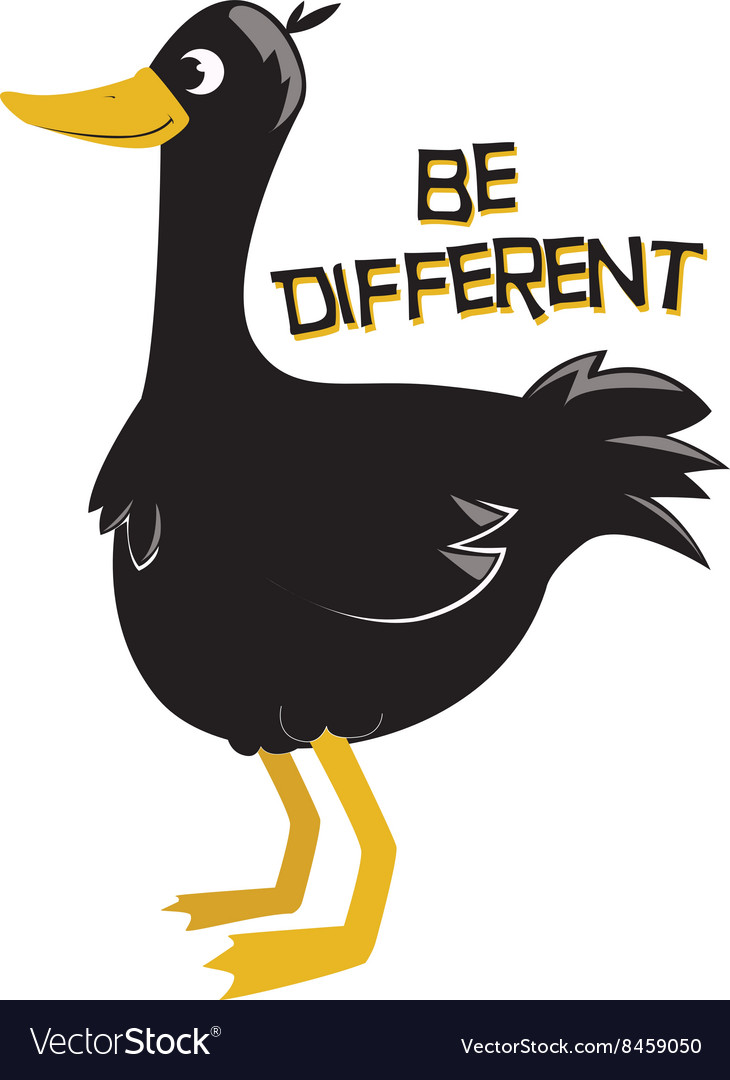 Be different Royalty Free Vector Image - VectorStock
