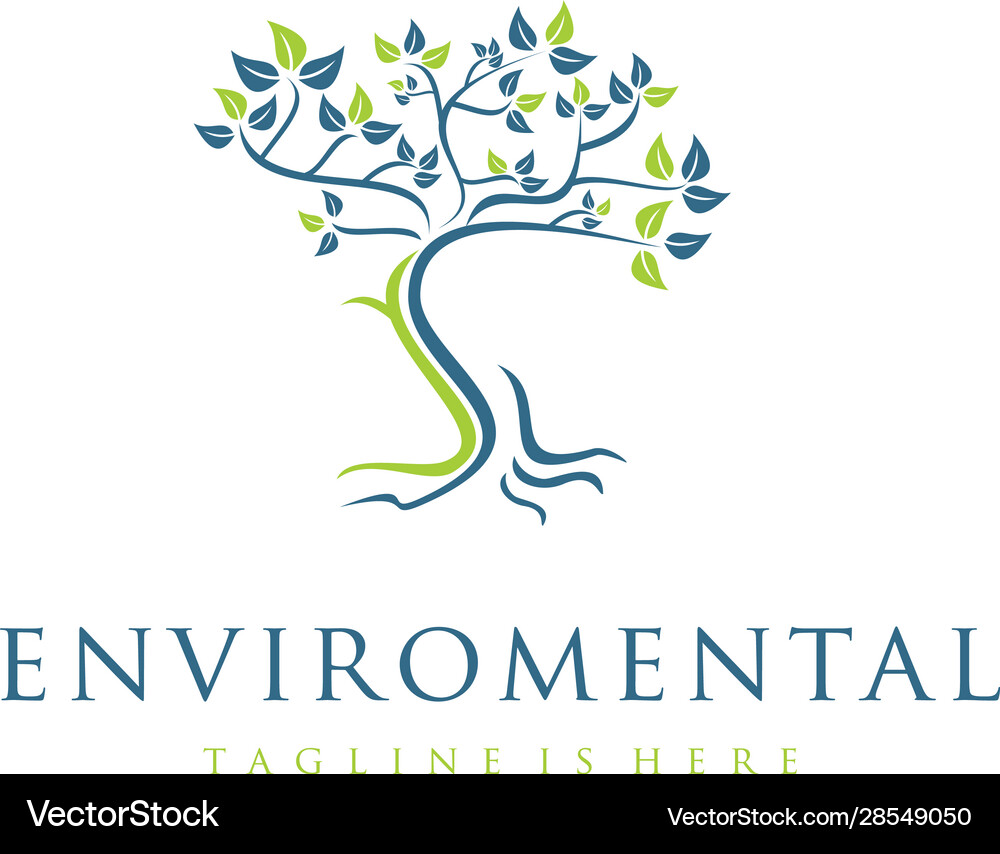 Environmental logo Royalty Free Vector Image - VectorStock
