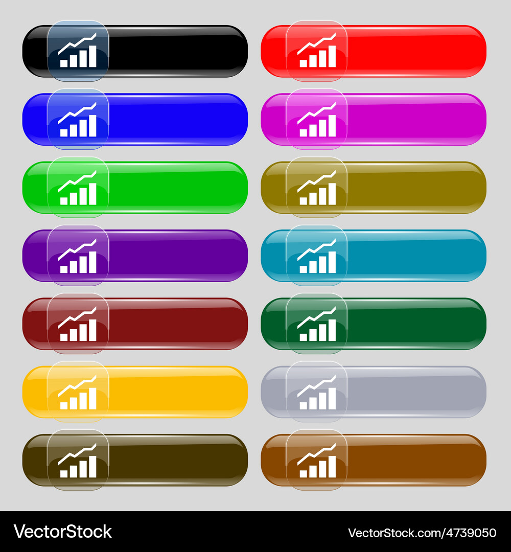 Growth and development concept graph of rate icon Vector Image