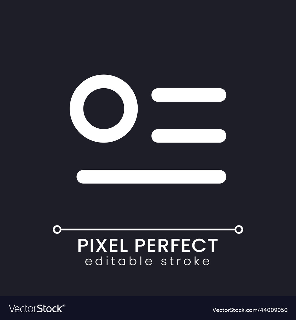 Menu notification pixel perfect white linear ui Vector Image Menu notification pixel perfect white linear ui Vector Image