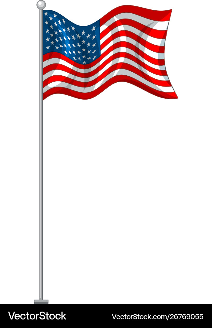 Flag design united states Royalty Free Vector Image