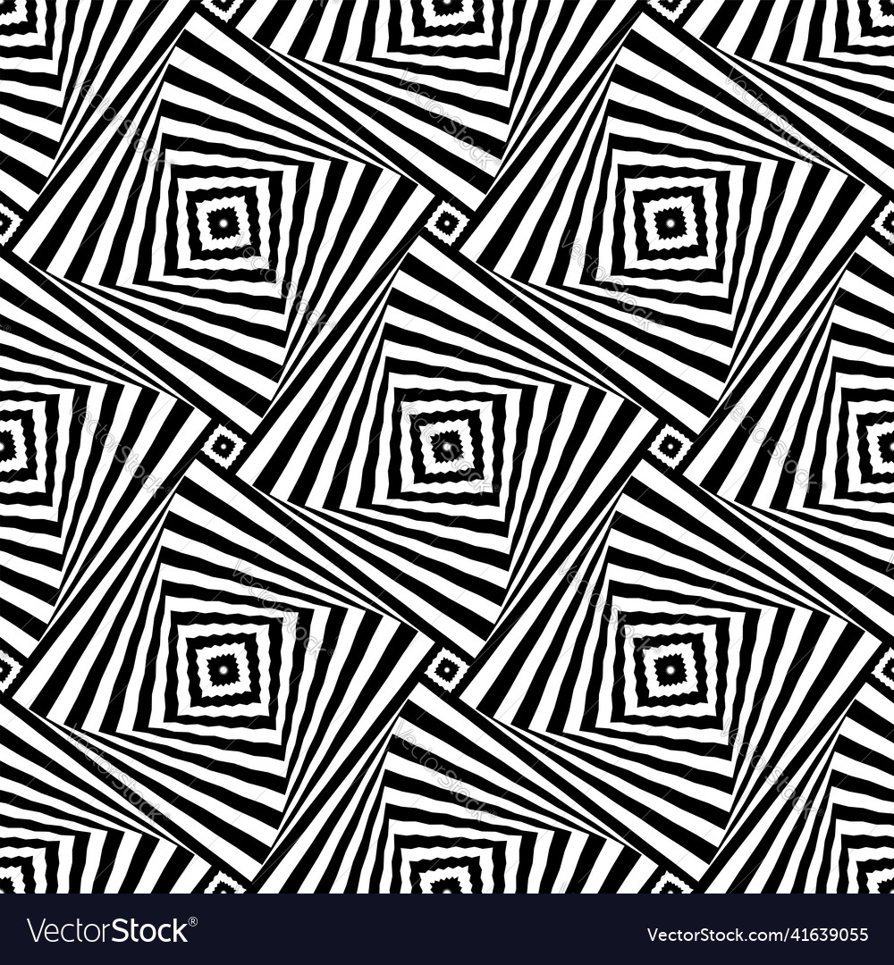 Seamless op art pattern Royalty Free Vector Image