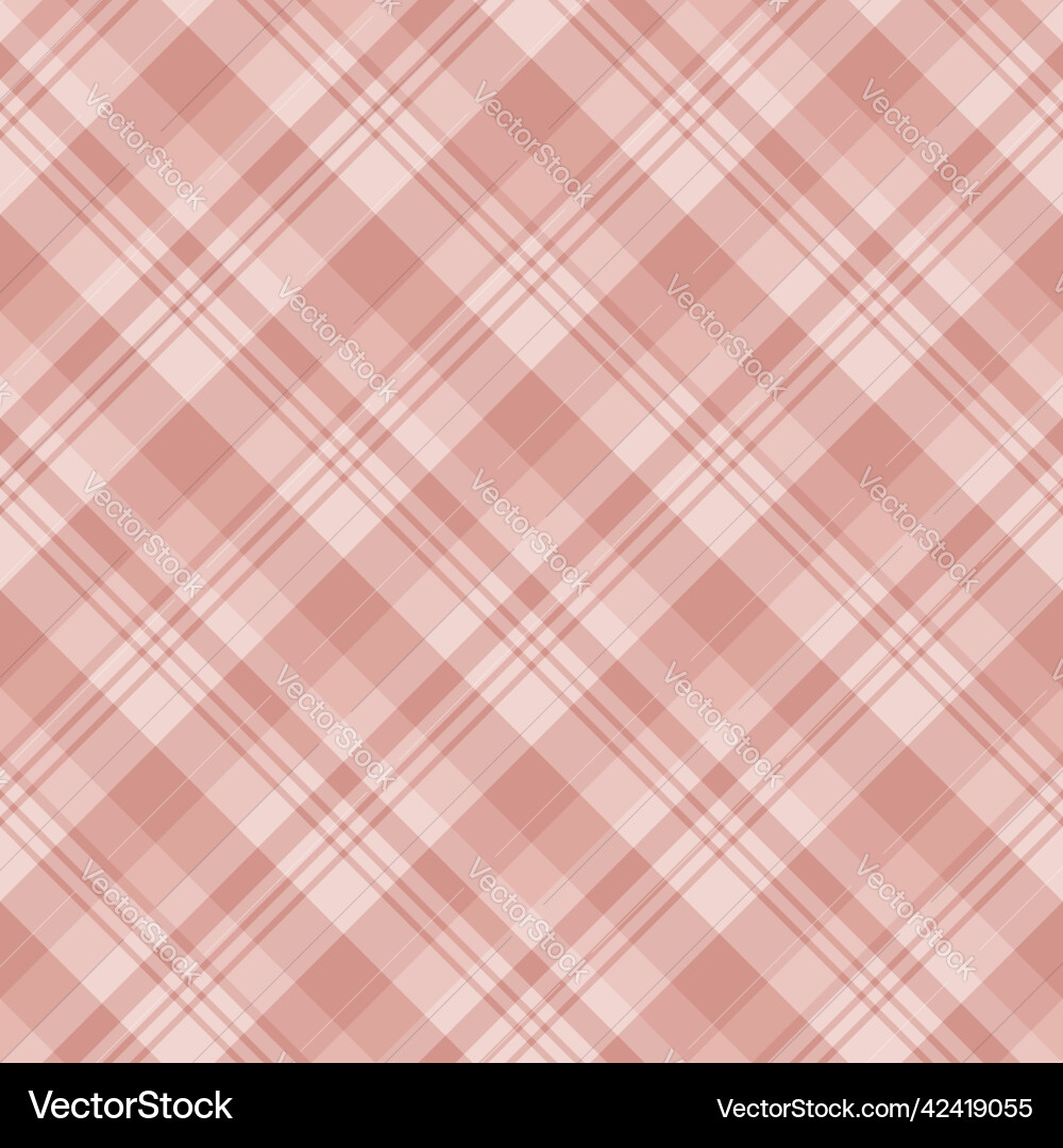 Seamless pattern in stylish pink colors for plaid Vector Image