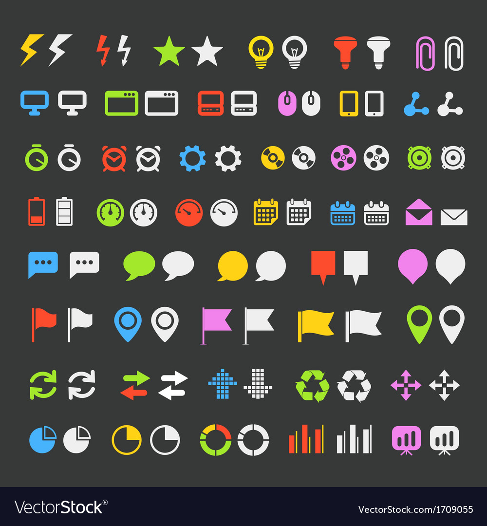 Web pictograms Royalty Free Vector Image - VectorStock
