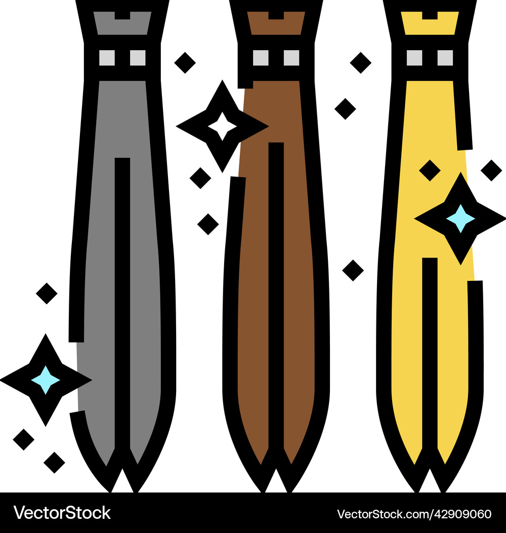 Artificial hair color icon Royalty Free Vector Image