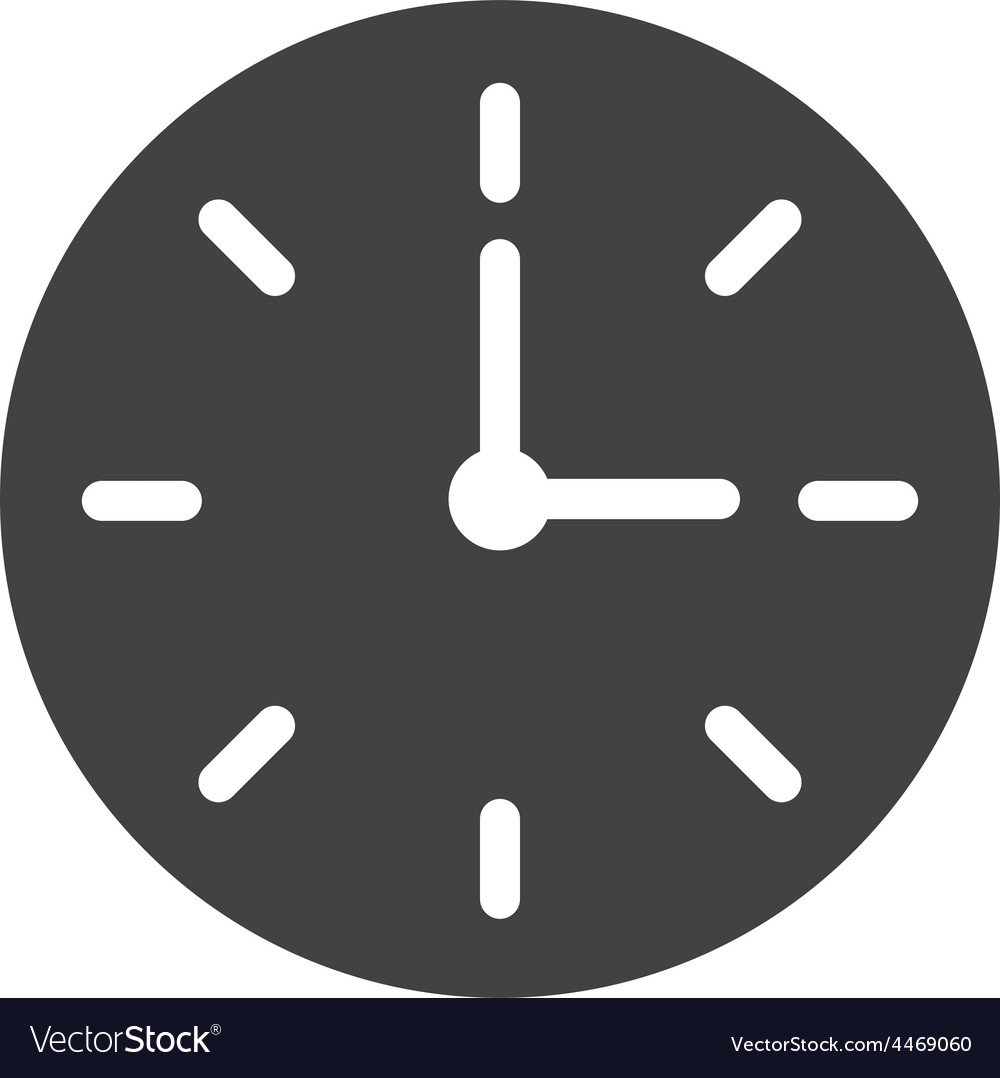 Clock Time Royalty Free Vector Image - VectorStock