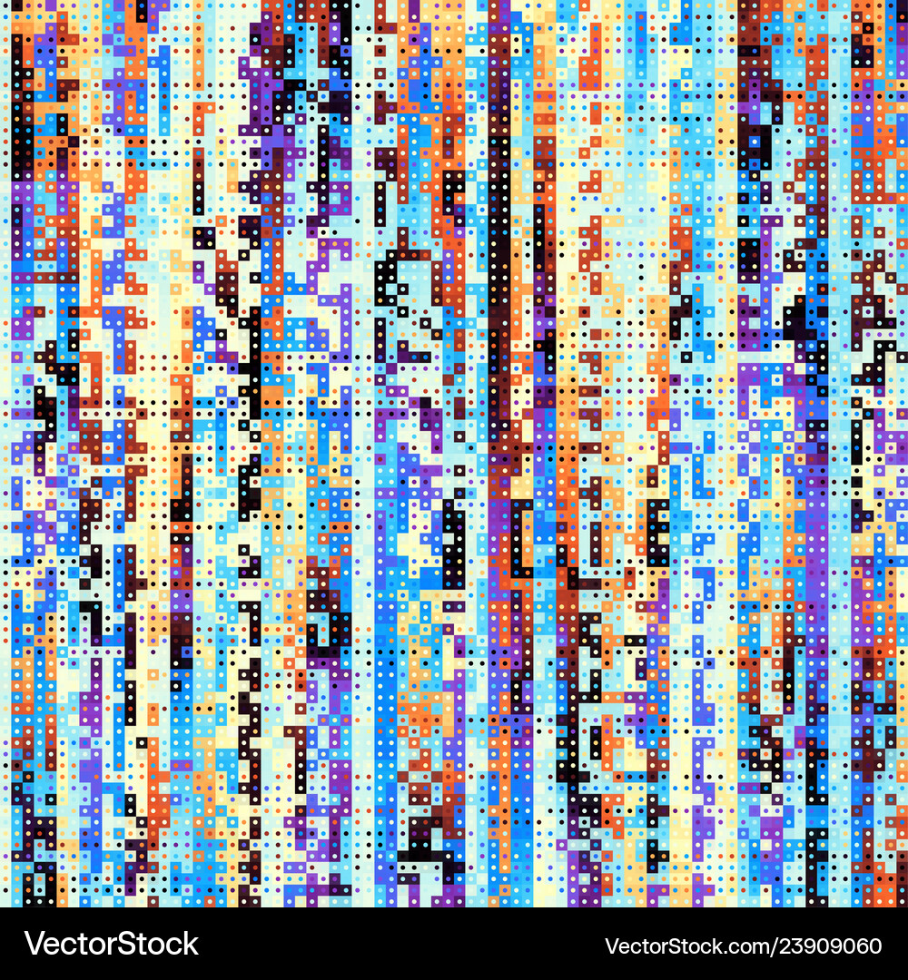 Image with imitation of grunge datamoshing Vector Image
