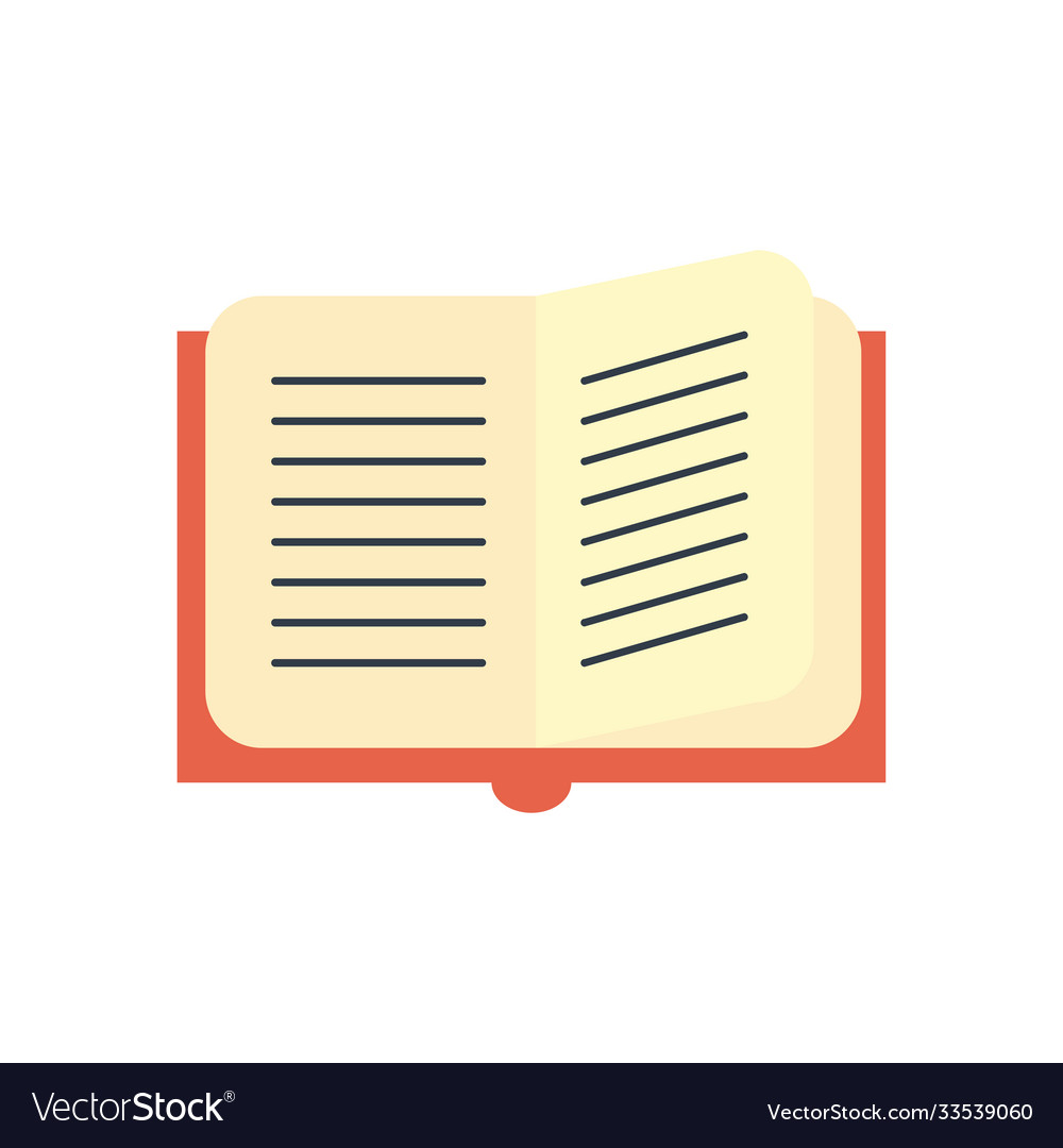 Open book flat style icon design Royalty Free Vector Image Open book flat style icon design Royalty Free Vector Image