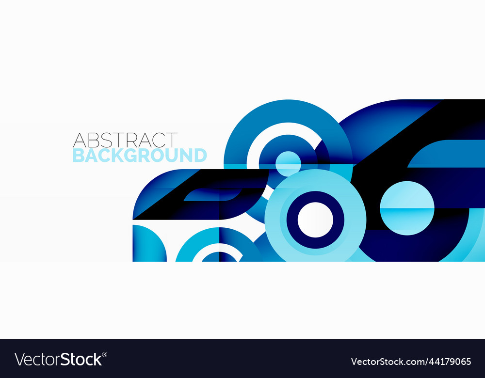 Abstract round shapes background minimalist Vector Image