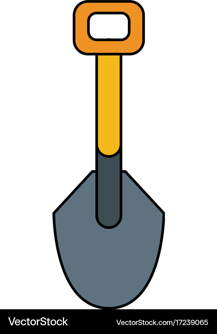 Shovel tool icon image Royalty Free Vector Image