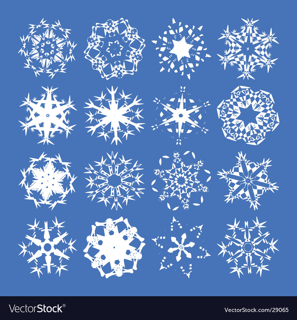 Snowflake Royalty Free Vector Image - VectorStock