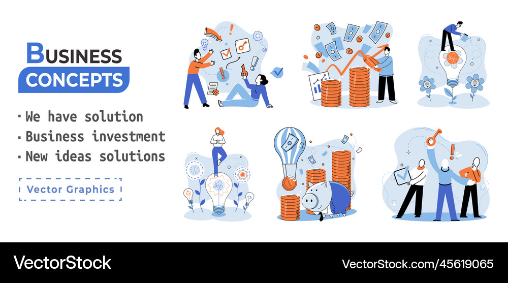 We have solution business investment new ideas Vector Image