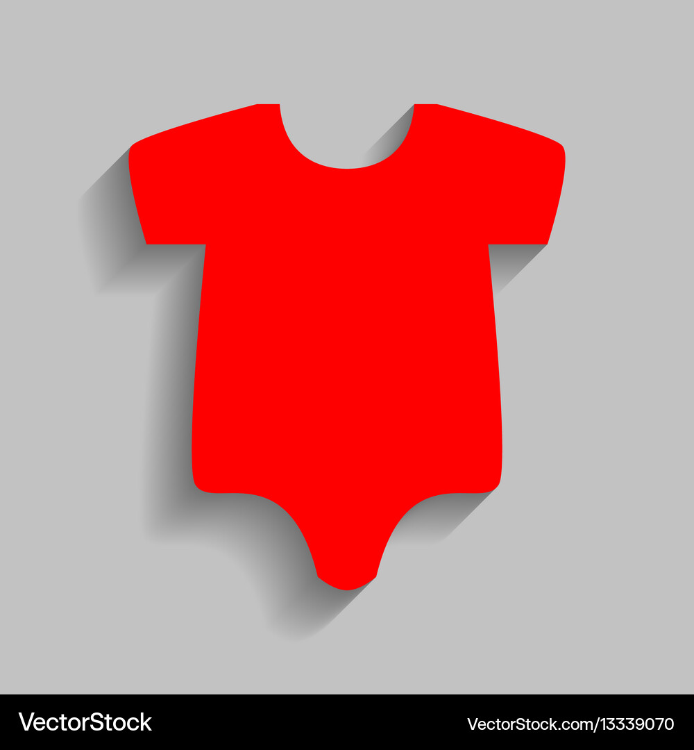 Baby sign red icon with soft Royalty Free Vector Image