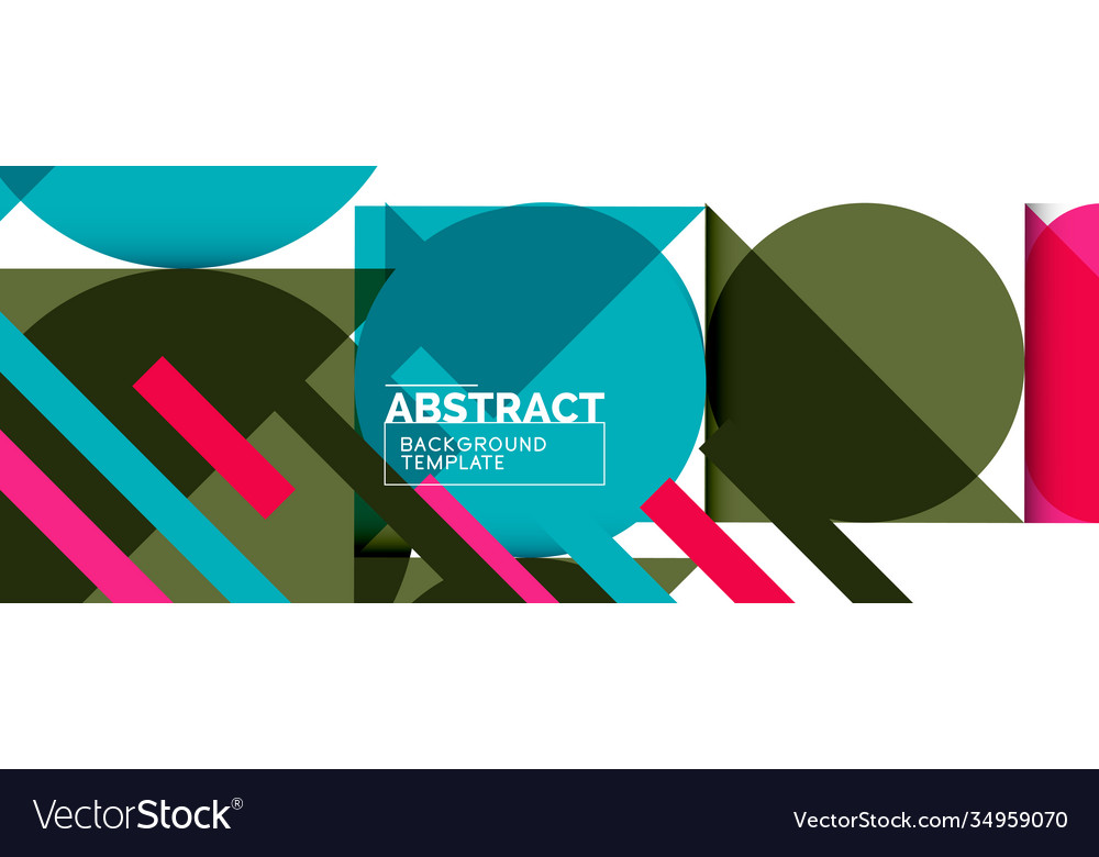Clean minimal geometric abstract background Vector Image