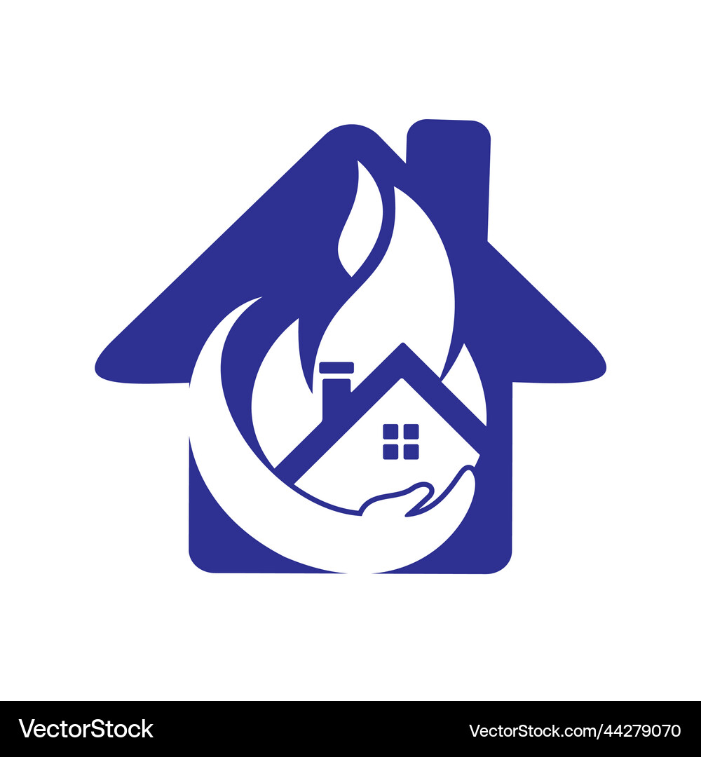 Home insurance logo design concept Royalty Free Vector Image