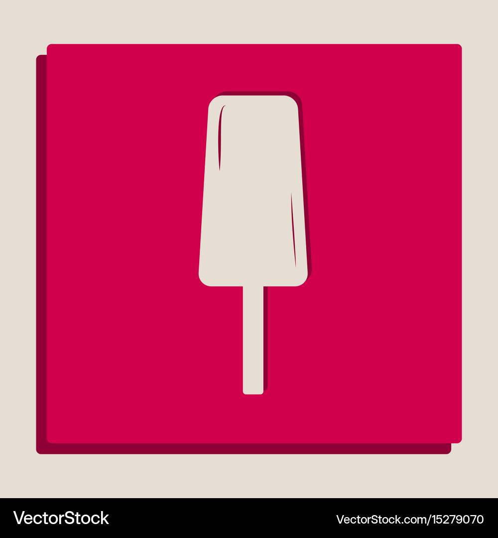 Ice cream sign grayscale version Royalty Free Vector Image
