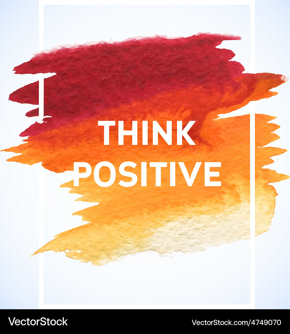Motivation square watercolor stroke poster text Vector Image