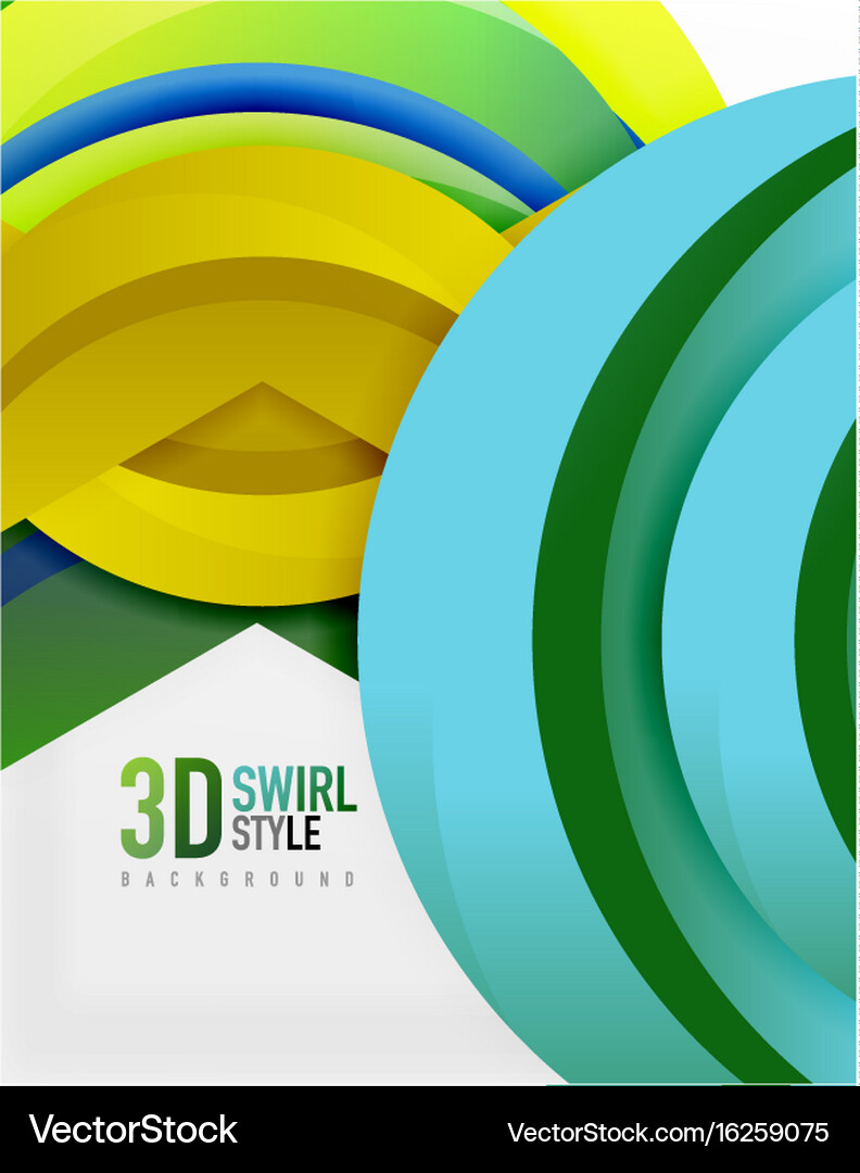 3d wave design Royalty Free Vector Image - VectorStock