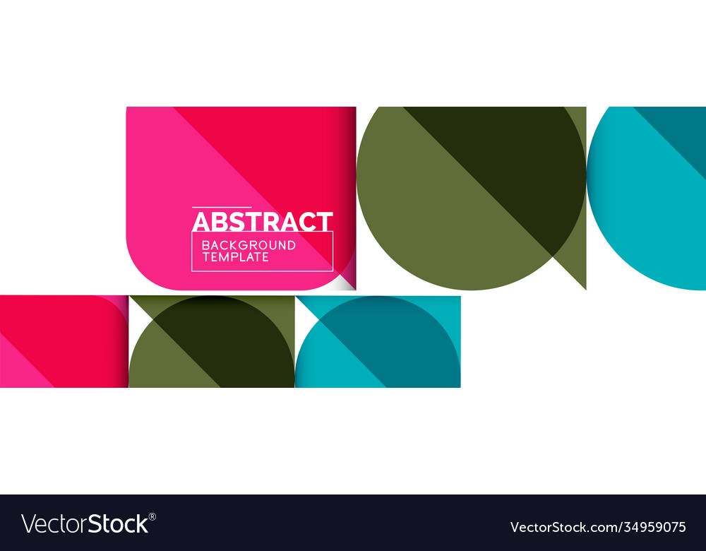Clean minimal geometric abstract background Vector Image