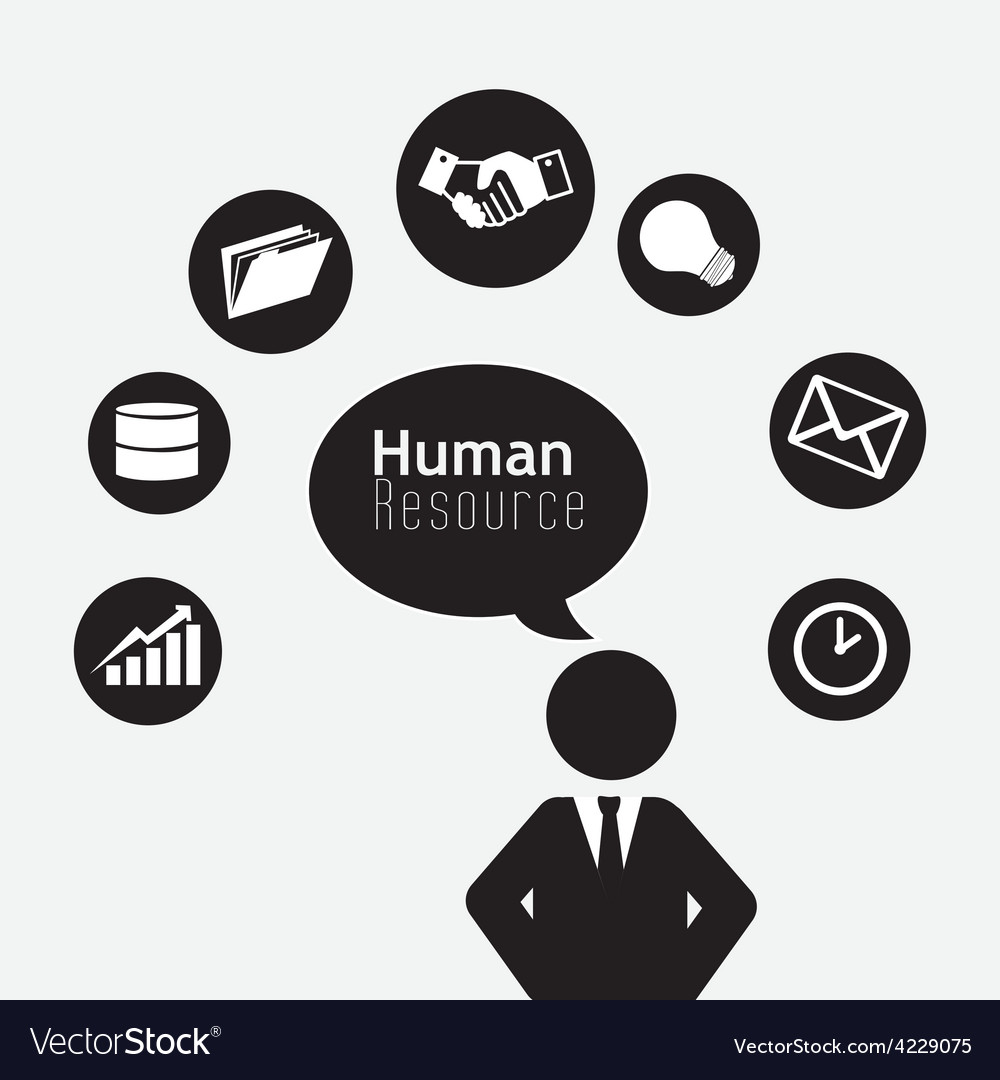 Human resources design Royalty Free Vector Image