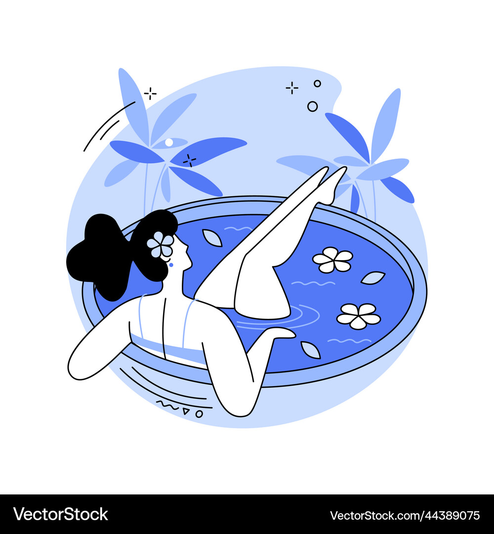 Pampering heaven isolated cartoon Royalty Free Vector Image