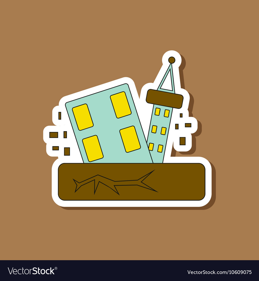 Paper Sticker On Stylish Background Natural Vector Image
