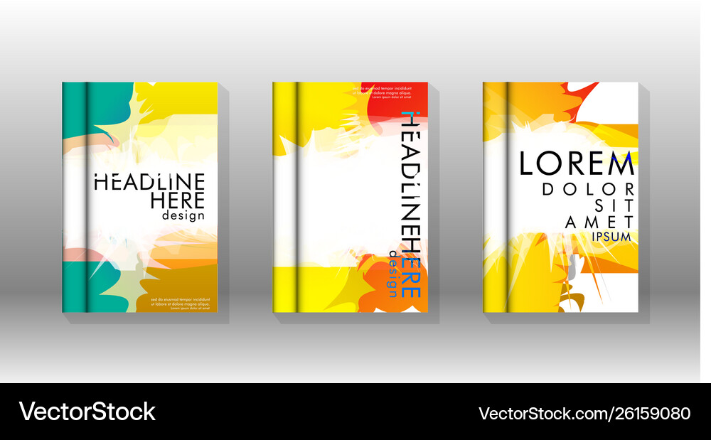 Design background cover with colorful abstract Vector Image