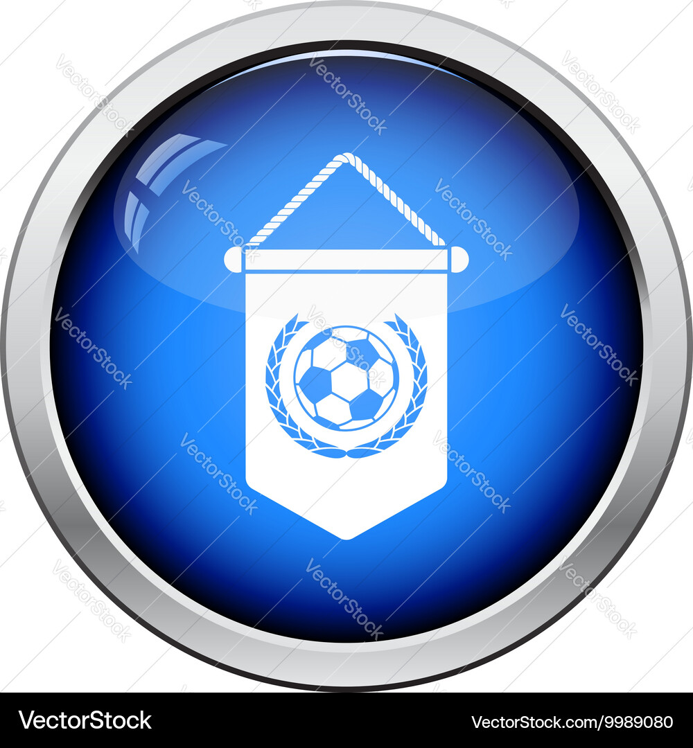 Football pennant icon Royalty Free Vector Image
