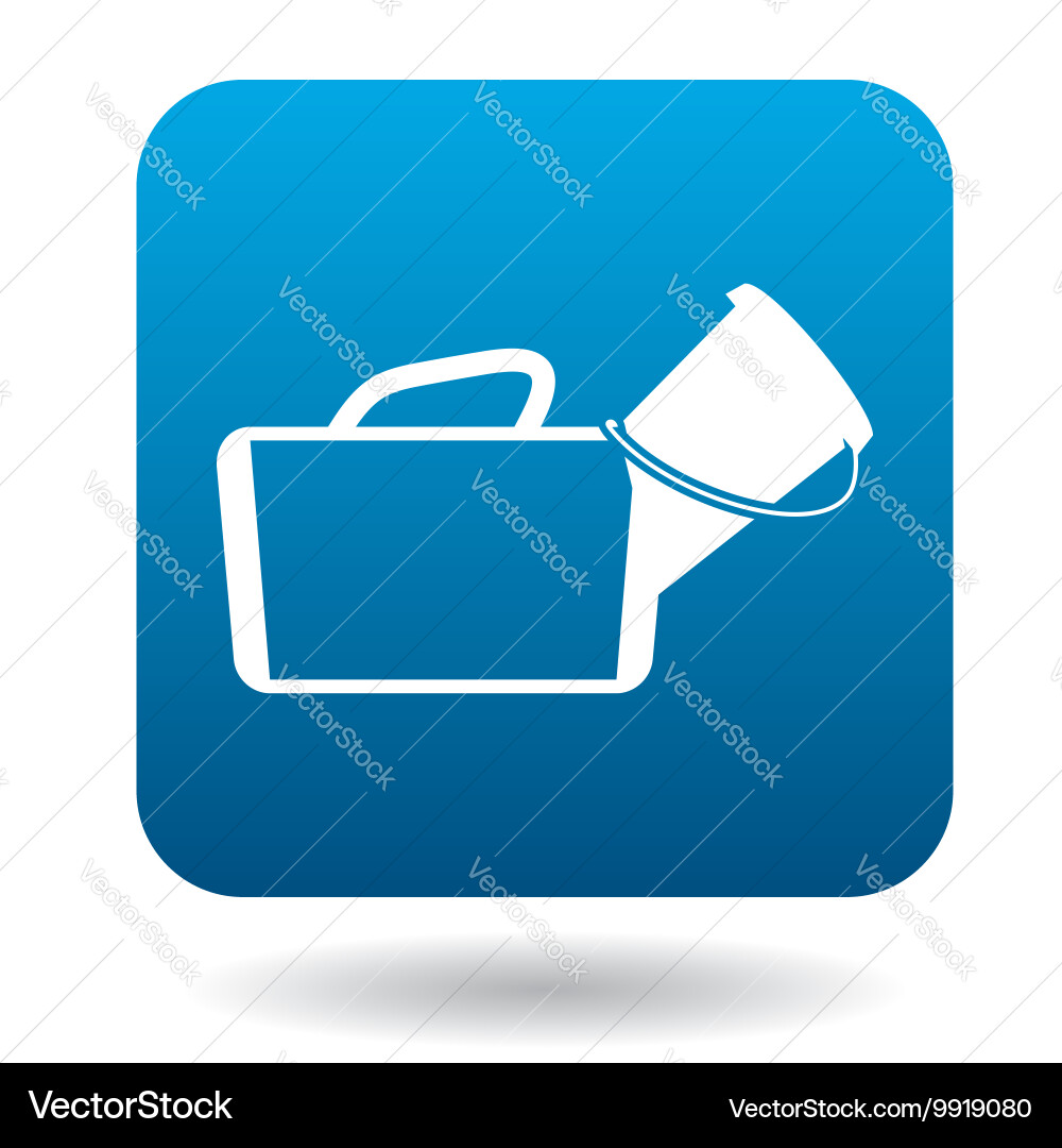 Medical bag icon in simple style Royalty Free Vector Image